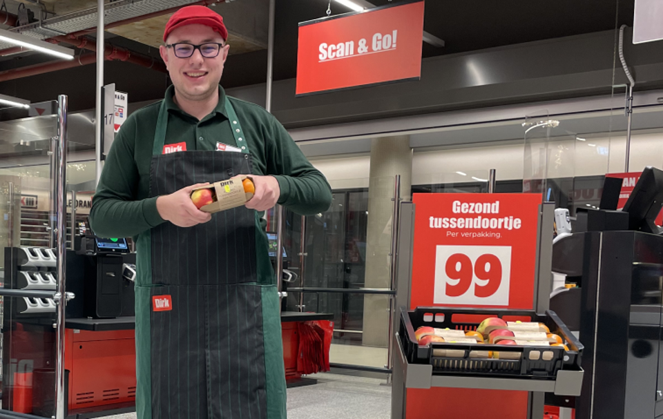 Dirk start met gezonde fruit tussendoortjes bij de kassa | Dirk
